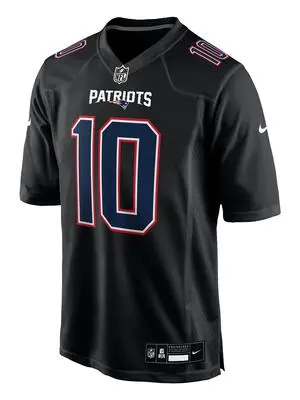 Nike Drake Maye New England Patriots Nfl Game Jersey - Black