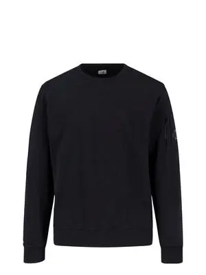 C.P. COMPANY Lens Crew Neck Sweatshirt - Black
