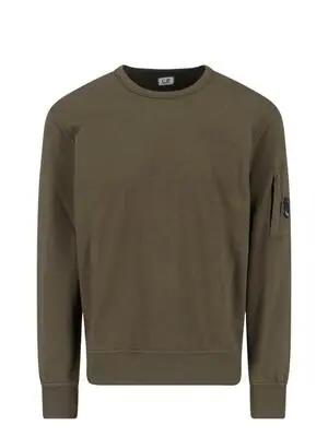 C.P. COMPANY Lens Crew Neck Sweatshirt Green
