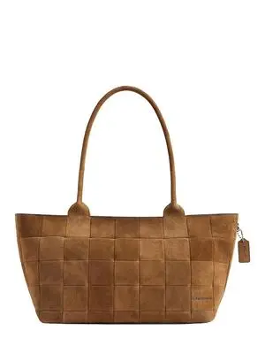 COACHTOPIA Alter/ego Large Tote Bag In Upcrafted Suede - Cedar Suede