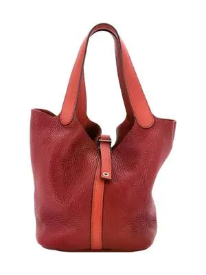 Hermès Picotin Lock Mm Bucket Bag - Red