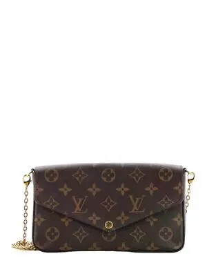 LOUIS VUITTON Felicie Pochette Monogram Canvas - Brown