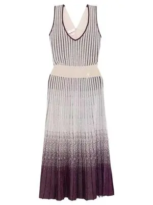 SAIID KOBEISY Degrade Knitwear Dress - Neutrals