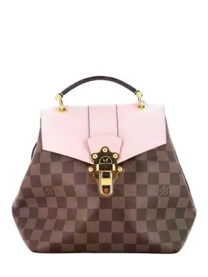LOUIS VUITTON Clapton Damier And Leather Backpack - Brown