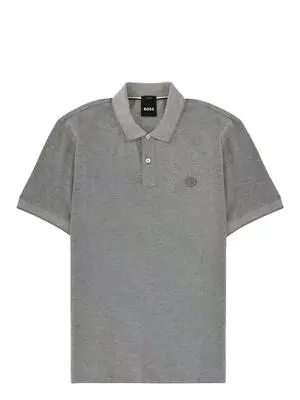 BOSS Cotton Polo Shirt - Grey
