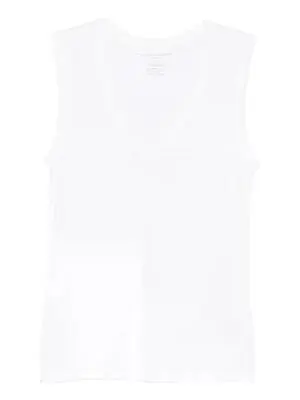 Majestic Filatures V-neck Top - White