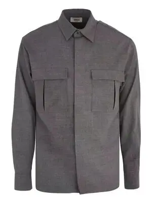 Altea Chest-pockets Shirt Jacket - Grey
