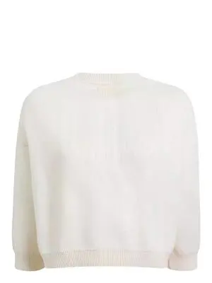 Khaite Sabina Ribbed-knit Sweater - Neutrals