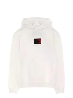 Hugo Logo-patch Hoodie - Neutrals