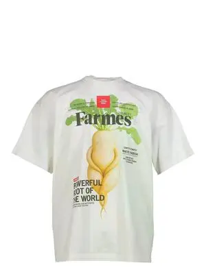 DOUBLET Farmes Magazine Cover T-shirt - White