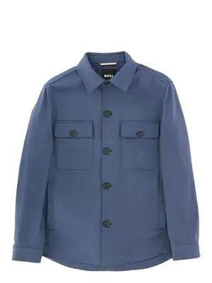 BOSS Chest-pockets Shirt Jacket - Blue