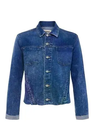 L'Agence Slim Denim Jacket - Blue