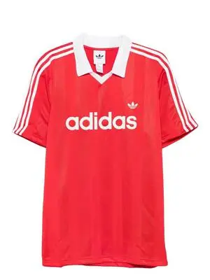 Adidas Archive Collar Engineered T-shirt - Red