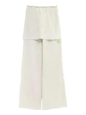 LAUREN MANOOGIAN Ruffled Trousers - Neutrals