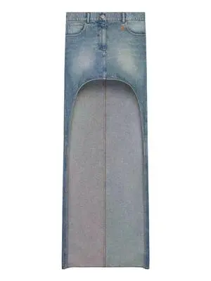 COURREGES Cut-out Long Skirt - Blue