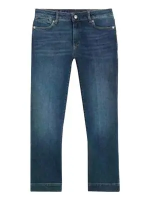 Sportmax Whiskering-effect Jeans - Blue