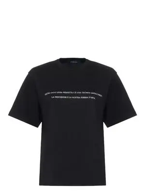 Sportmax Round-neck Printed T-shirt - Black