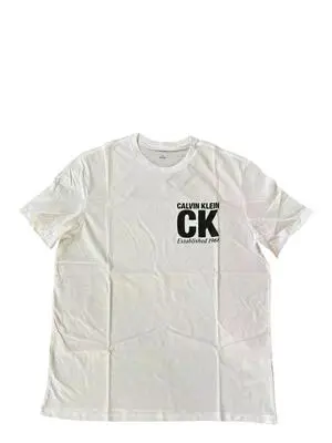 Calvin Klein Round-neck Logo T-shirt - White
