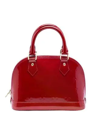 LOUIS VUITTON 2013 Monogram Vernis Alma Bb Satchel - Red