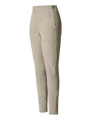 Mackage Navi-su Fitted Lamb Suede Legging - Grey