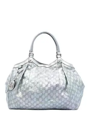 Gucci 2016-2025 Large Sissima Sukey Tote Bag Silver