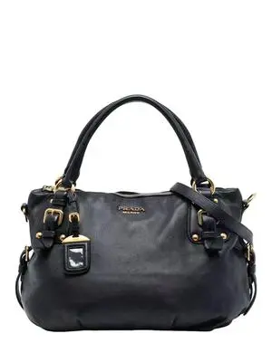 Prada Soft Calfskin Satchel 2010-2025 - Black