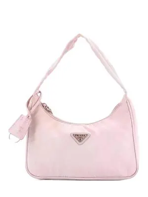 Prada Re-edition 2000 Tessuto Mini Hobo Bag - Pink