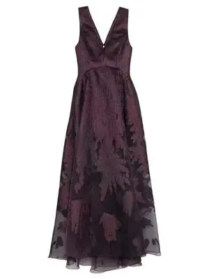 SAIID KOBEISY Brocade Gown - Purple