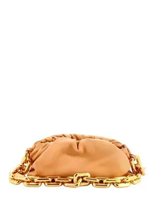 Bottega Veneta The Chain Pouch Leather Teen Shoulder Bag - Neutrals