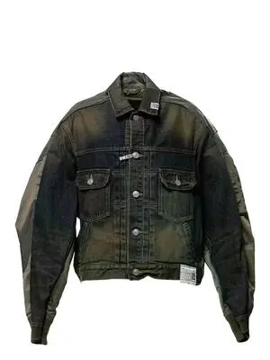 Mihara Yasuhiro Panelled Denim Jacket - Blue