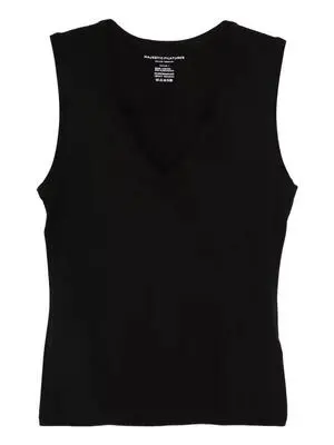 Majestic Filatures V-neck Tank Top - Black