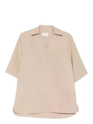 Loulou De Saison T-shirt With V-neck - Neutrals