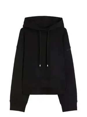 Sportmax Logo-patch Hoodie - Black
