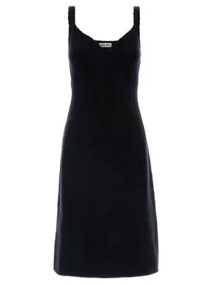 Miu Miu Knitted Midi Dress - Blue