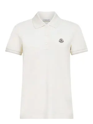 Moncler Cotton Polo Shirt - White