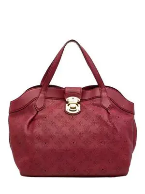 LOUIS VUITTON 2011 Monogram Mahina Cirrus Pm Handbag - Red