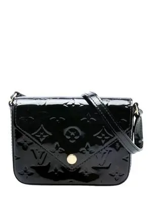 LOUIS VUITTON 2015 Monogram Vernis Mini Sac Lucie - Black