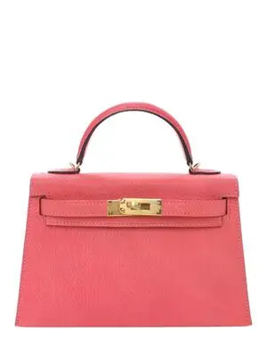 Hermès 2017 Mini Chevre Mysore Kelly Ii Sellier 20 Satchel - Pink