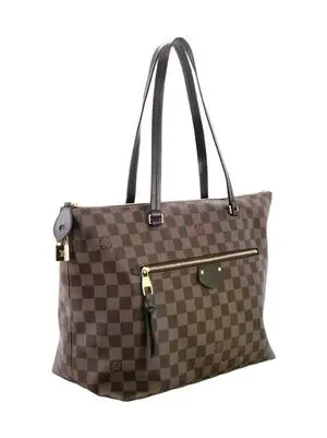 LOUIS VUITTON Damier Iena Pm Tote Shoulder Bag - Brown