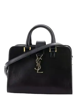 Saint Laurent Monogram Cabas Baby Satchel - Black
