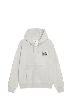 Nike X Stüssy Zip Fleece Hoodie - Grey