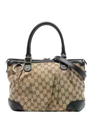 Gucci Gg Canvas Sukey Satchel 247902 - Brown