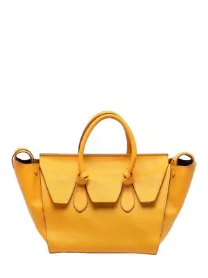 Celine 2013 Small Grained Calfskin Tie Knot Handbag - Yellow