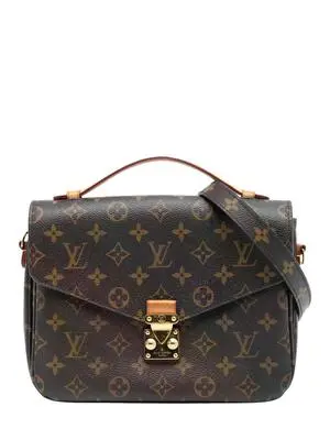 LOUIS VUITTON 2015 Monogram Pochette Metis Satchel - Brown