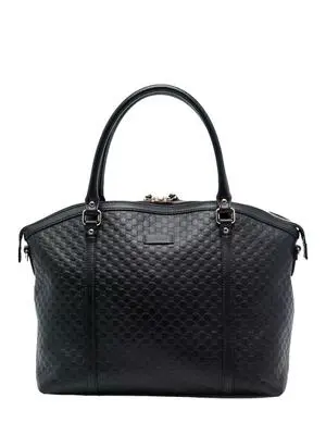 Gucci Large Microguccissima Dome Satchel - Black