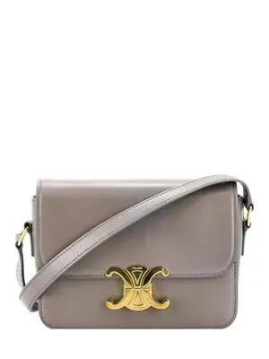 Celine Triomphe Teen Shoulder Bag - Grey