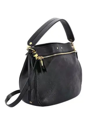LOUIS VUITTON Spontini Nm Monogram Empreinte Hobo Bag - Black