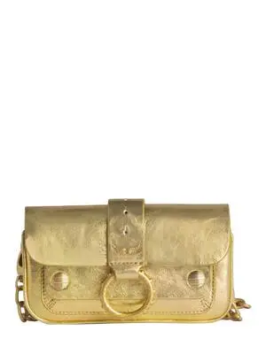 Zadig&Voltaire Mini Kate Ring-embellished Chain Cross Body Bag - Gold