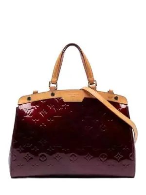 LOUIS VUITTON 2012 Monogram Vernis Brea Mm Satchel - Red