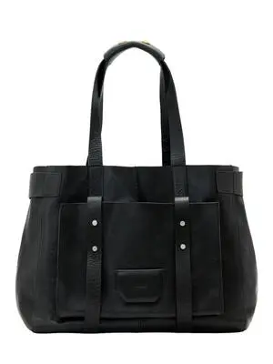 ALLSAINTS Ursa Grain Leather Tote Bag - Black